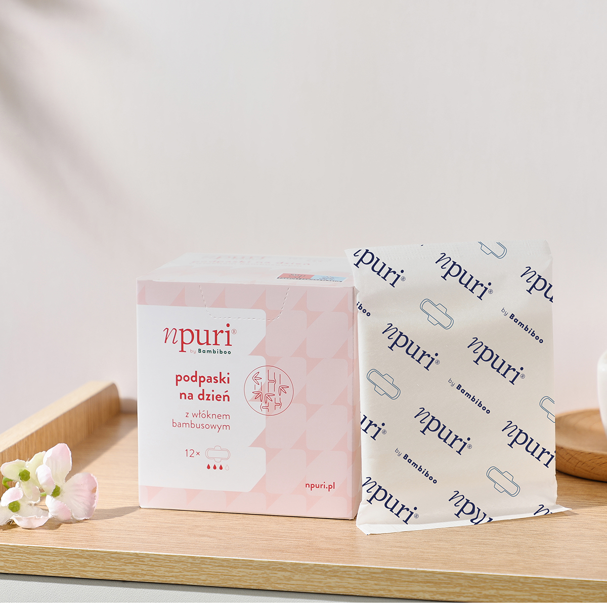 npuri by Bambiboo sanitary pads for daytime with bamboo fiber, op.12 ...